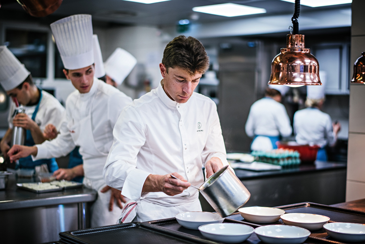Auberge du Père Bise, Talloires, France : Jean Sulpice, a chef in touch ...
