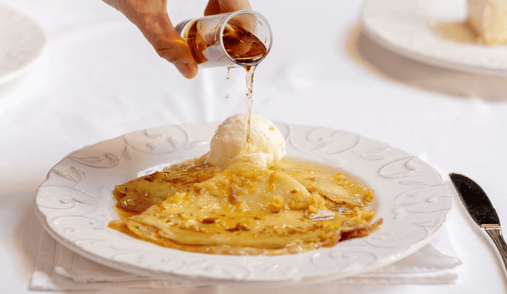 Où déguster les fameuses crêpes Suzette